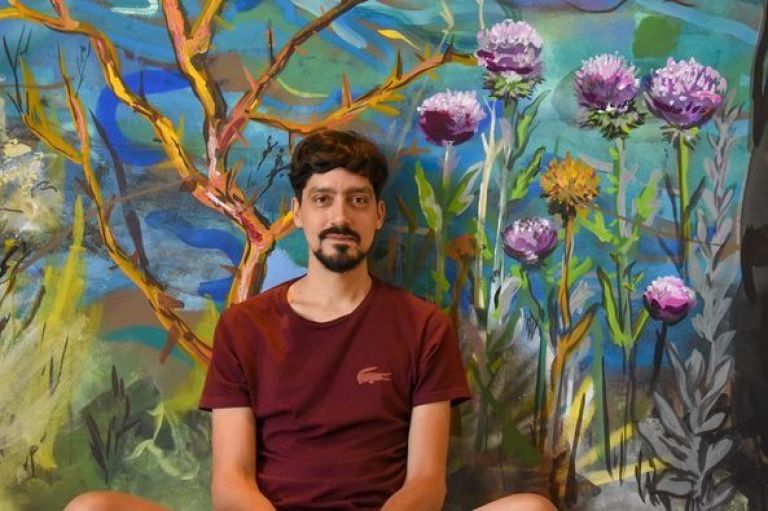 Inauguran el mural "Desde la Isla" del artista Martín Motta en el hotel ...