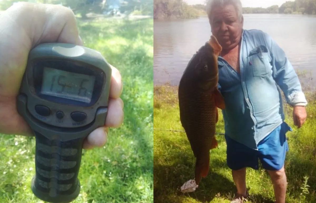 Pescador de Luis Beltrán capturó una carpa gigante en un pozón del ...